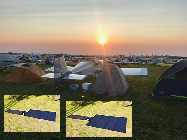 Flodable SUNPOWER Solar Blanket With 25% eEfficiency Solar