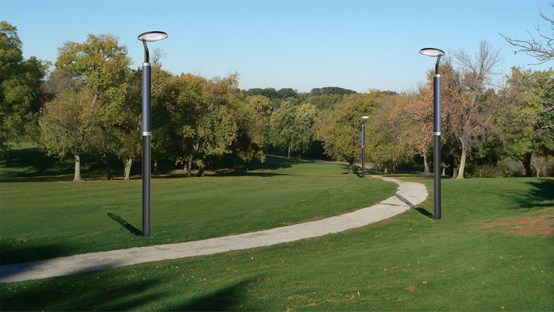 Modern 20W Solar Garden Light with Wrapped Pole | NEWLIGHT ENERGY